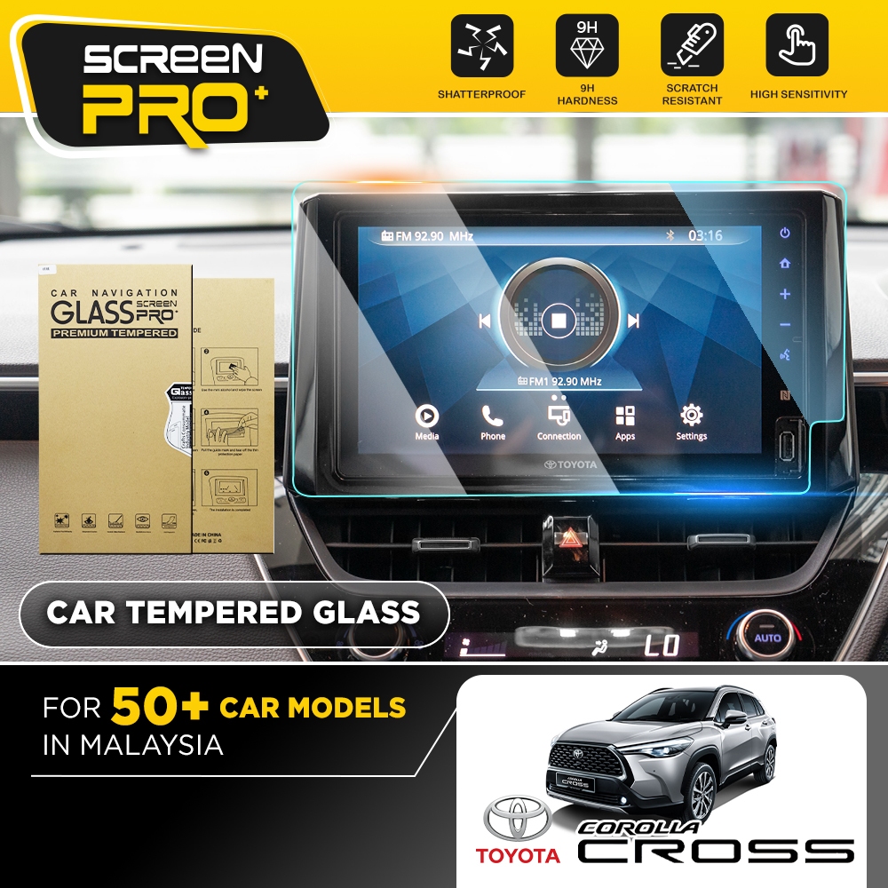 𝐓𝐨𝐲𝐨𝐭𝐚 𝐂𝐎𝐑𝐎𝐋𝐋𝐀 𝐂𝐑𝐎𝐒𝐒 𝟐𝟎𝟐𝟏 - 𝟐𝟎𝟐𝟒 SCREENPRO Infotainment Tempered Glass ...