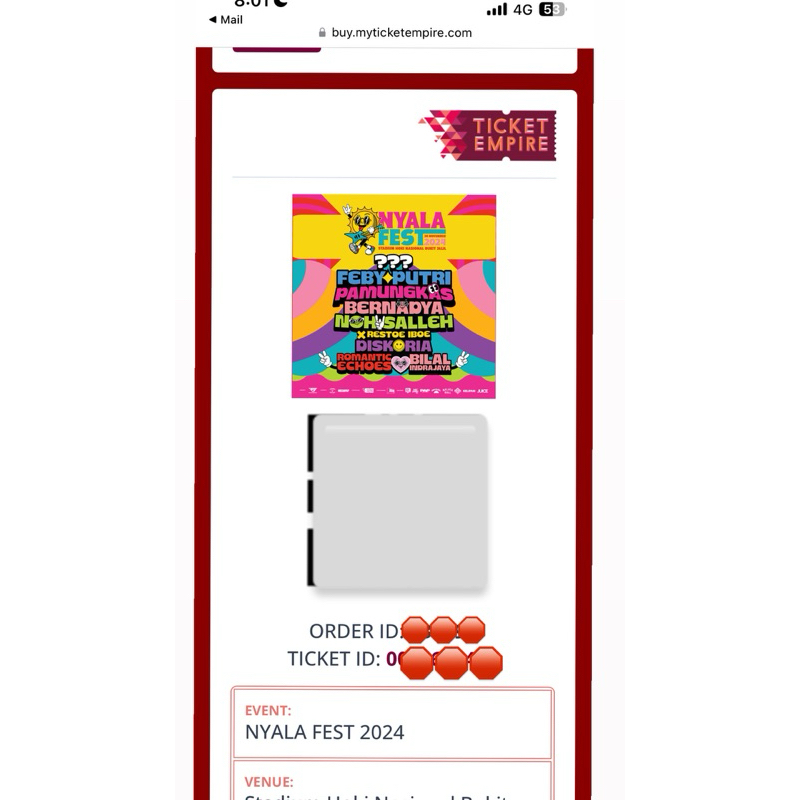 NYALA FEST FESTIVAL TICKET (NEGOTIABLE PRICE) | Shopee Malaysia