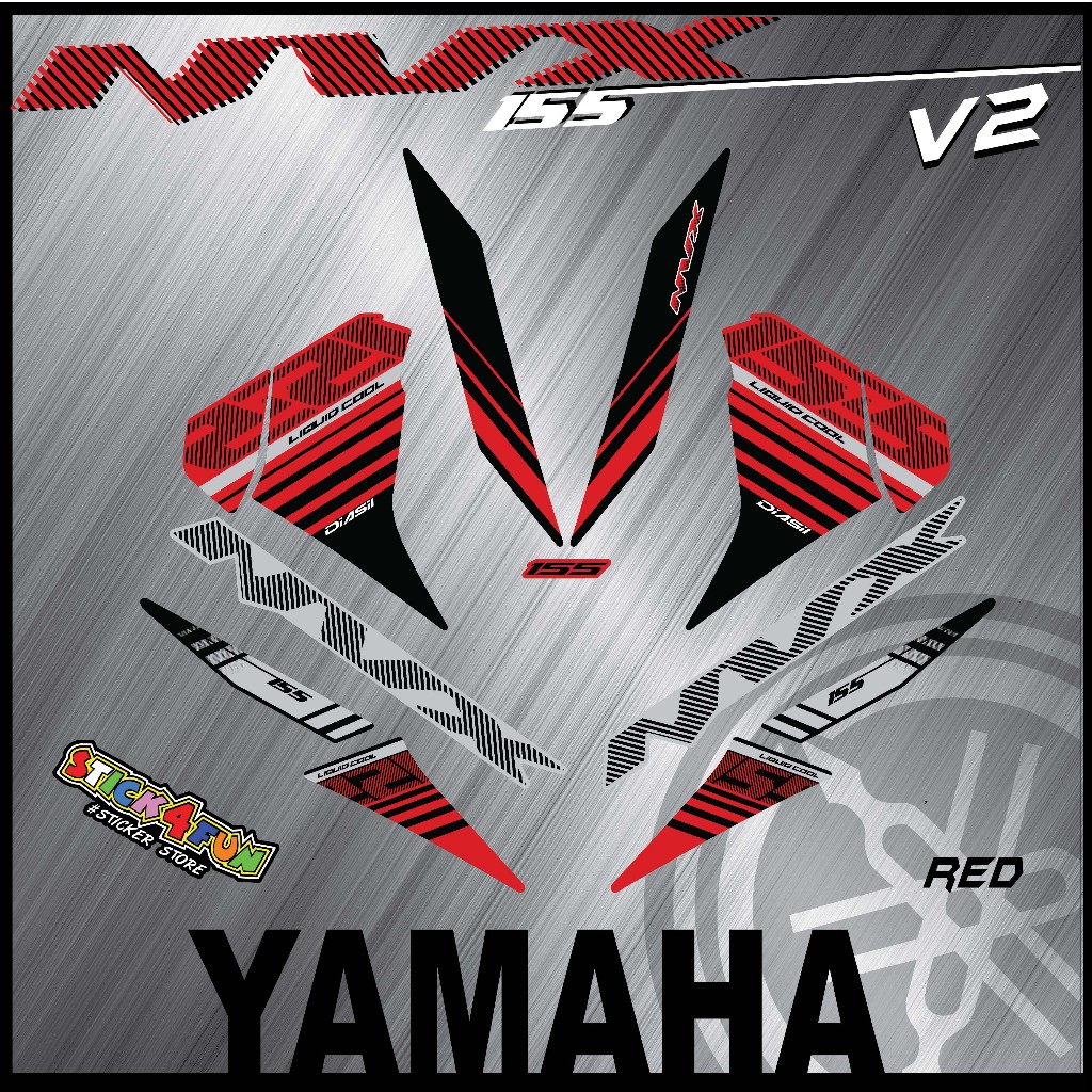 STRIPE MOTOR YAMAHA NVX V2 BATMAN 2024 EDITION CUSTOM BODY STICKER ...
