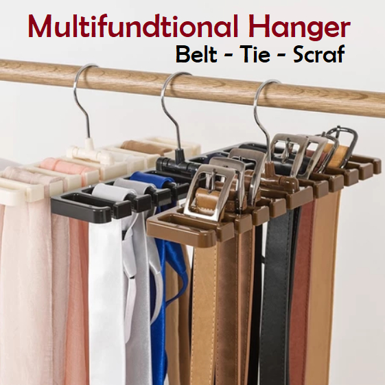 Belt Hanger Tie Hanger 10-hole belt storage rack hanging tie shelf silk ...