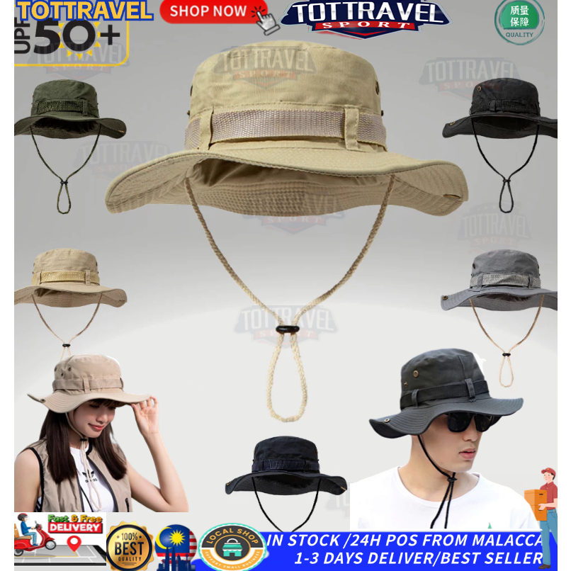 Cap Men Camping Hat outdoor Cap Topi Cowboy Hat Hiking Bucket Hat ...