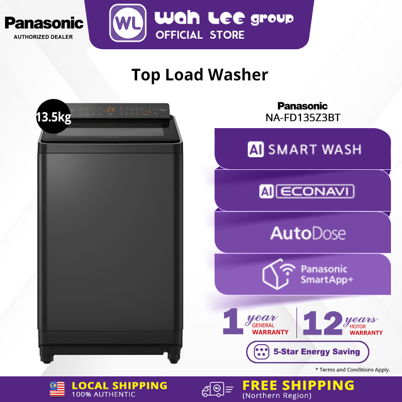 Panasonic Smart & Convenient Top Load Washing Machine (13.5kg) NA ...