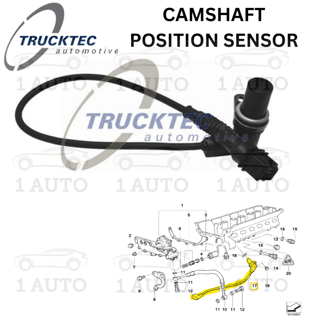 TRUCKTEC GERMANY CAMSHAFT POSITION SENSOR BMW E36 E34 E39 E38 Z3 M50 ...