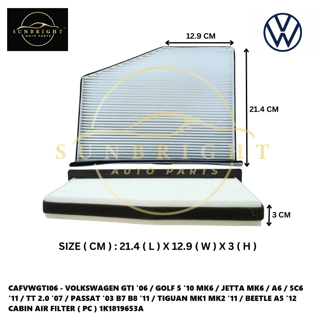 VOLKSWAGEN GTI/GOLF 5 MK6/JETTA MK6/A6/5C6/TT/ PASSAT B7 B8/ TIGUAN MK1 ...