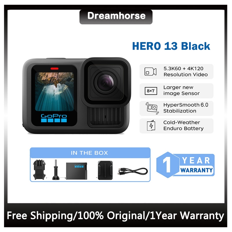 GoPro HERO 13 Black /GOPRO HERO 12– Waterproof Action Camera with 5.3K ...