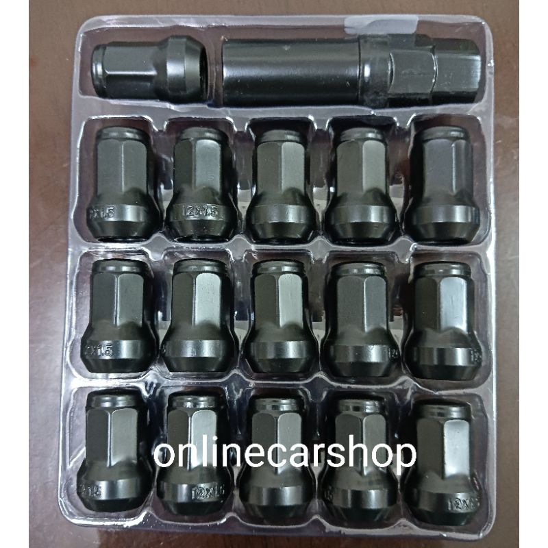 Heptagon Sport Rim Wheel Nut ( Besi ) M12 x 1.5mm Proton Perodua Honda ...