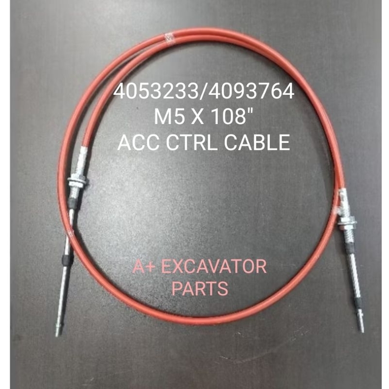 4053233 (1PC) EXCAVATOR ACCELERATOR CABLE(M5 X 108'') FOR HITACHI ...