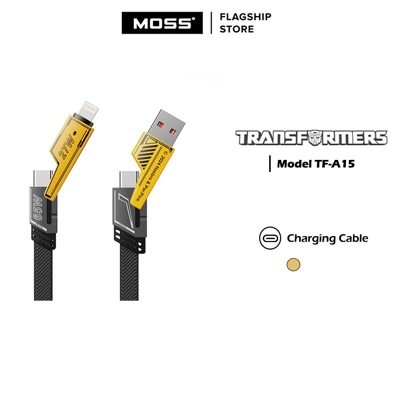 Transformers TF-A15 PD Fast Charge 4 in 1 Charging Data Cable | Shopee ...