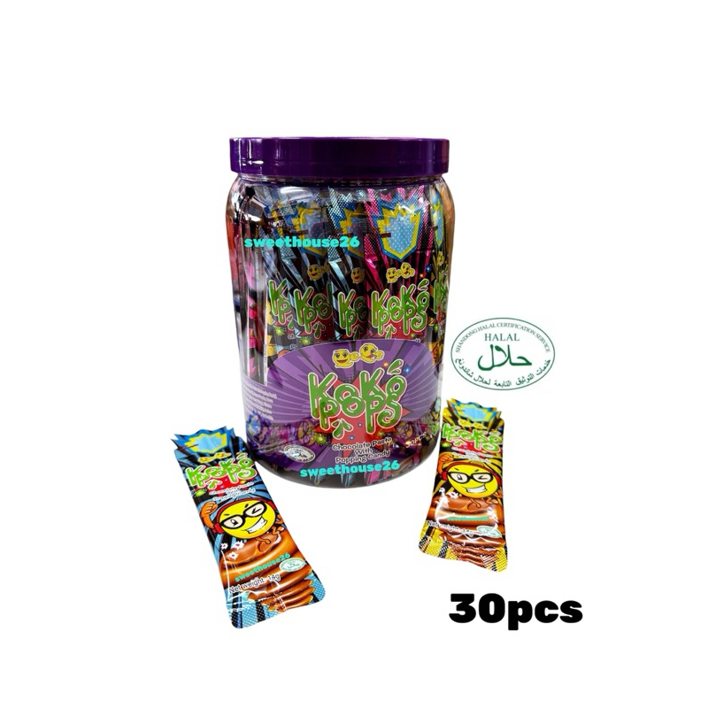 Koko Pops Chocolate Paste With Popping Candy 30pcs Halal | Shopee Malaysia