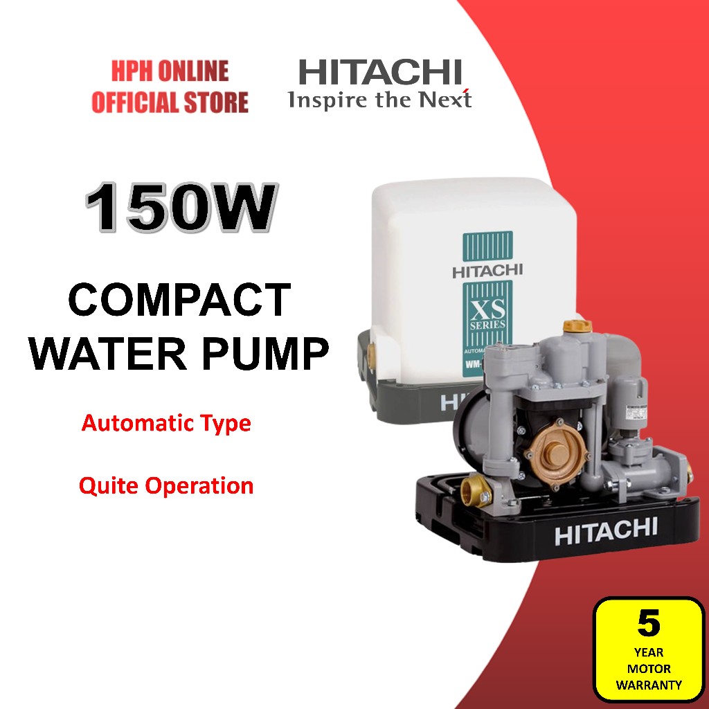 Hitachi Water Pump (150W) WM-P150XS Compact Type 水泵 Pam Air | Shopee ...