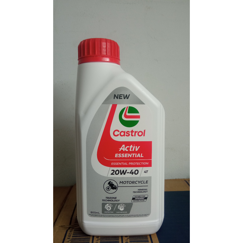 CASTROL ACTIV ESSENTIAL 4T 20W-40 0.8L | Shopee Malaysia