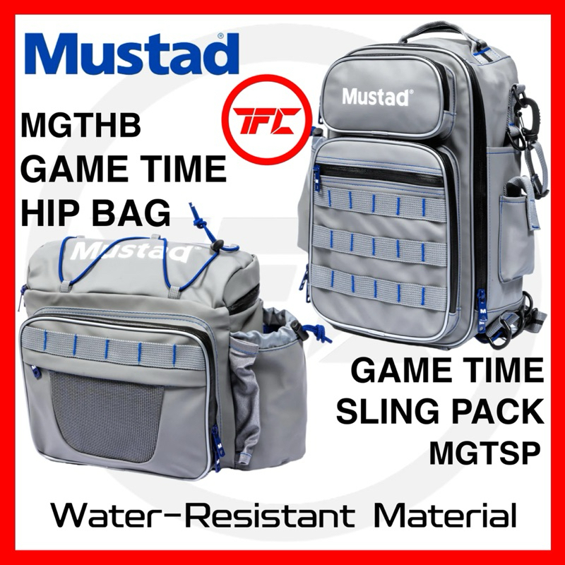 NEW 2024 MUSTAD Game Time Hip Bag & Sling Pack Water Resistant Material ...