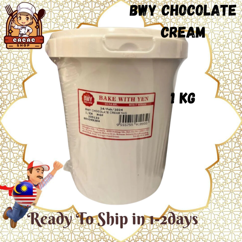 BWY CHOCOLATE CREAM 1 KG Bake with yen | Shopee Malaysia