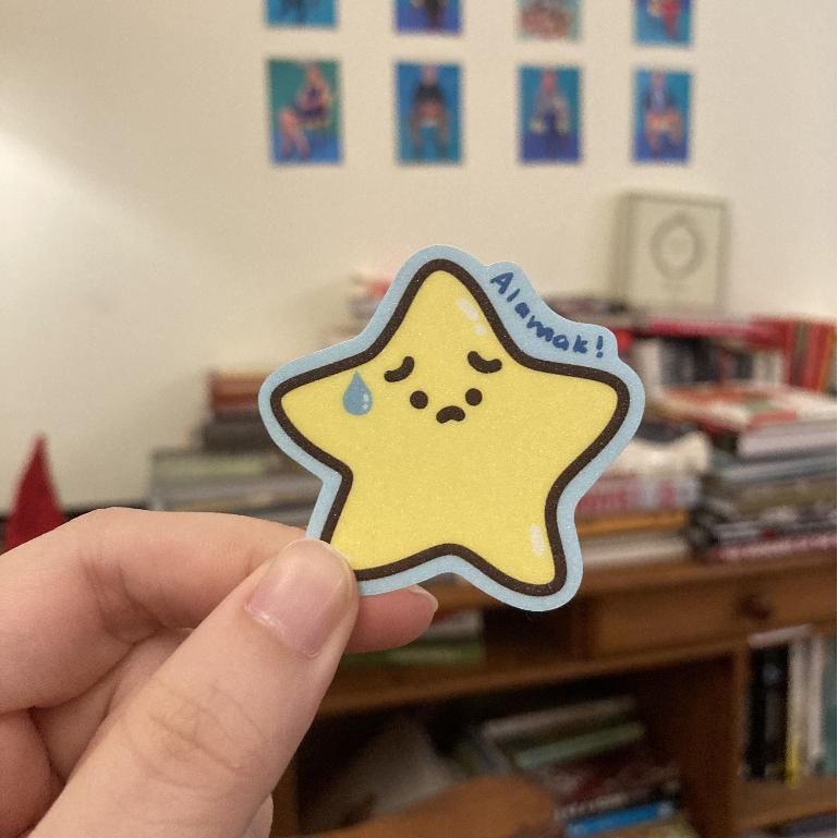 Alamak Stardust Glitter Sticker - Waterproof Sticker for Laptop, Water ...