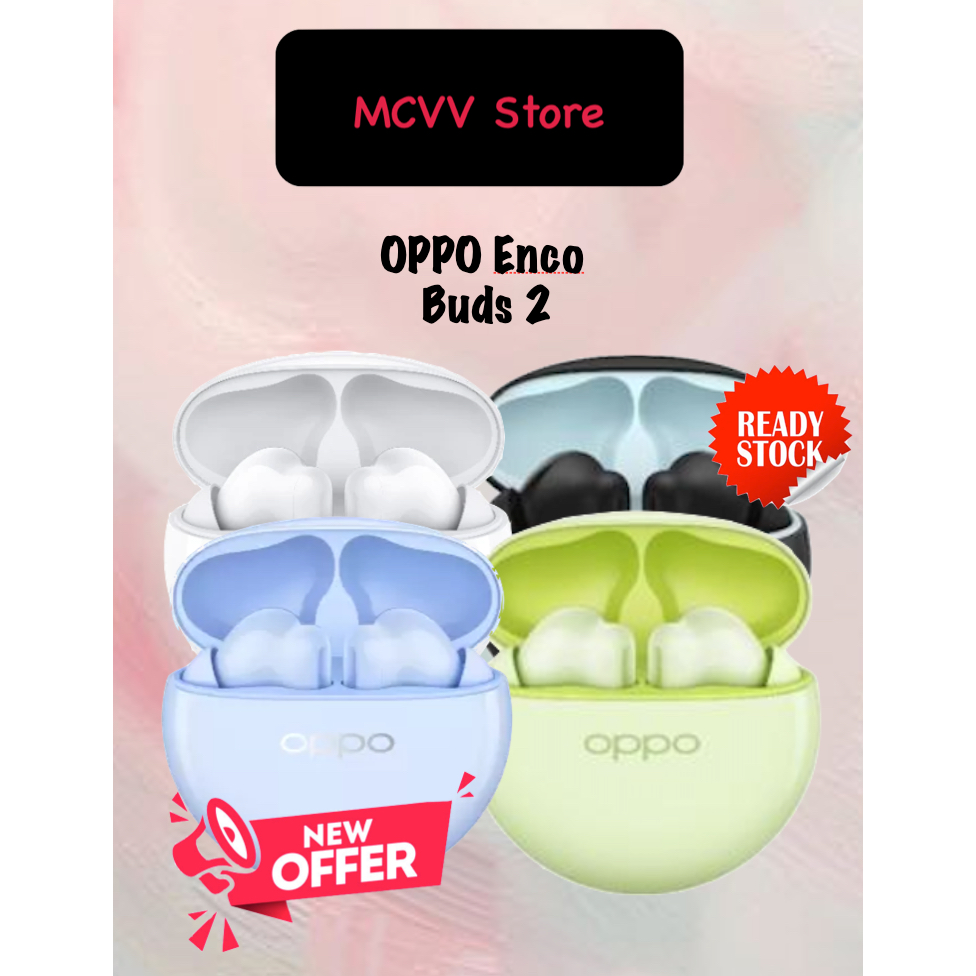 OPPO Enco Buds 2 Original set (Model: ETE41) / Set Asal OPPO Enco Buds ...
