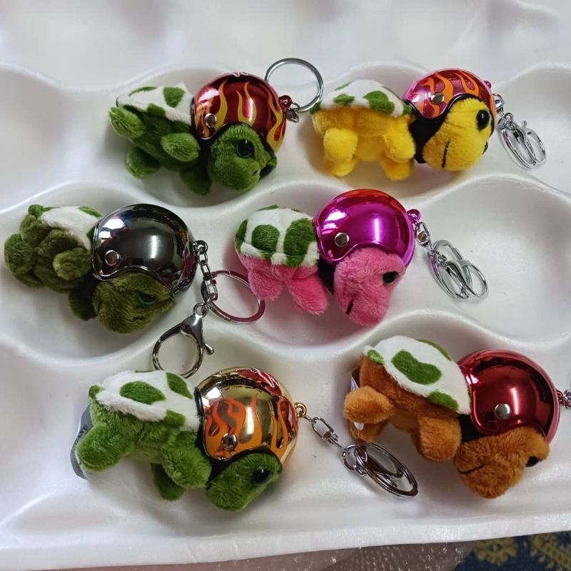 Keychain Penyu helmet corak api Rxz members dan Ex5 Souvenir Terengganu ...