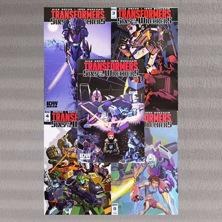 Transformers: Sins of Wreckers 5/5 Complete Set (IDW Publishing I-P ...