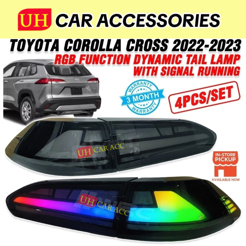 TOYOTA COROLLA CROSS 2022 - 2023 RGB FUNCTION DYNAMIC TAIL LAMP WITH ...
