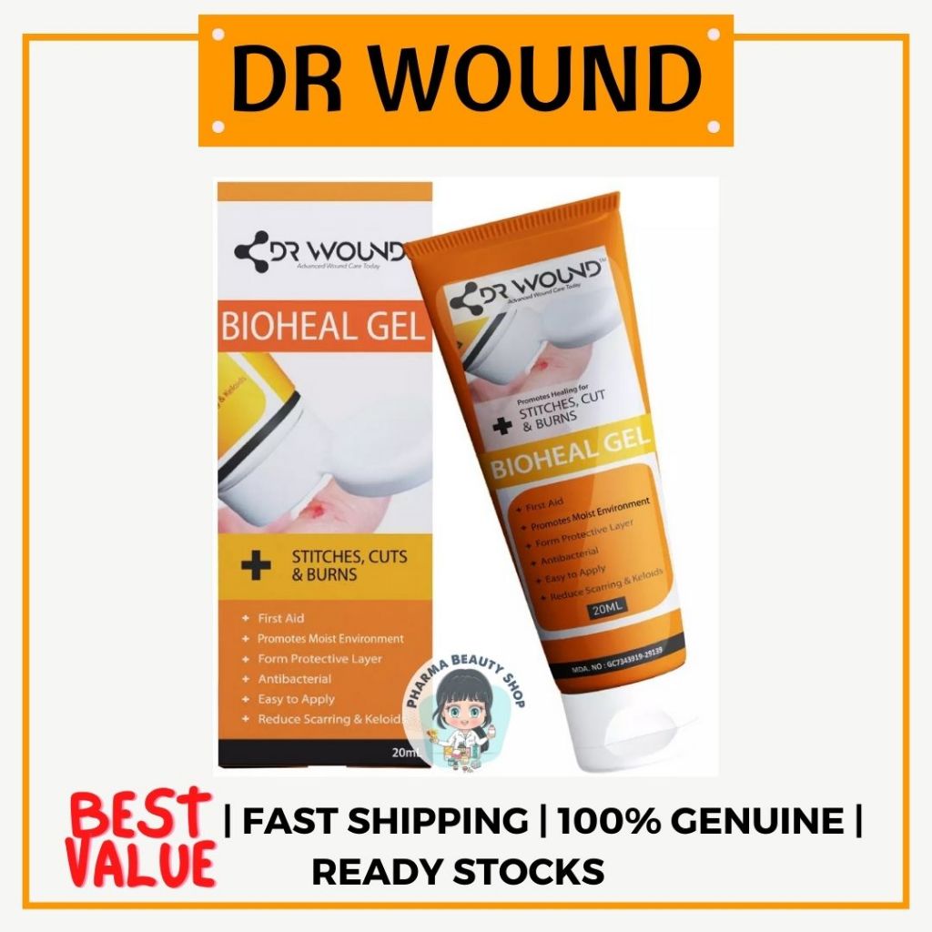Dr Wound Bioheal Gel 20ml (Suitable for Stitches, Cuts & Burns/ Sesuai untuk Jahitan & Luka ...