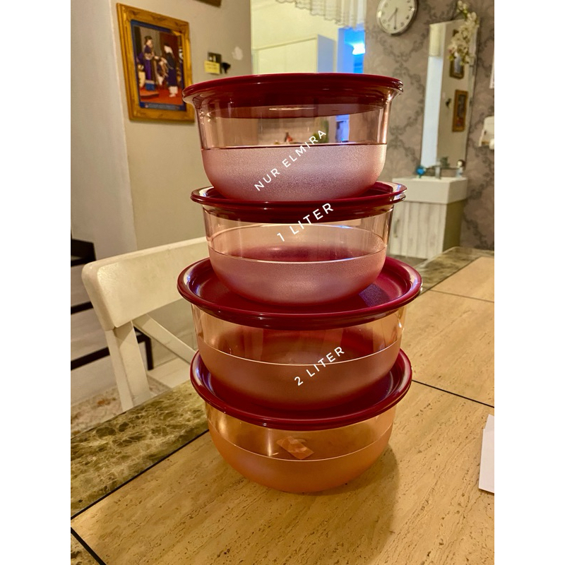 tupperware table collection (1 set 4 pcs) | Shopee Malaysia