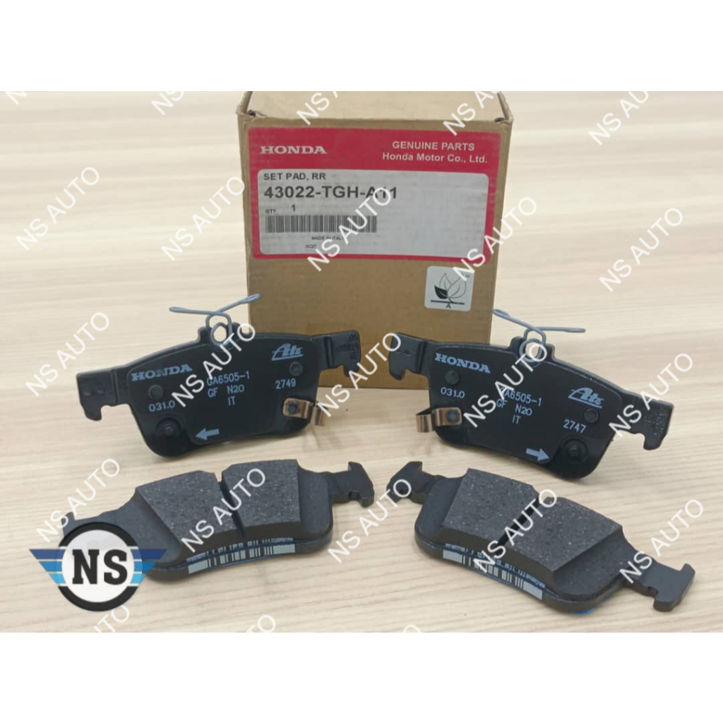 HONDA CIVIC TYPE R FK8 FL5 REAR DISC BRAKE PAD ORIGINAL 43022-TGH-A11 ...