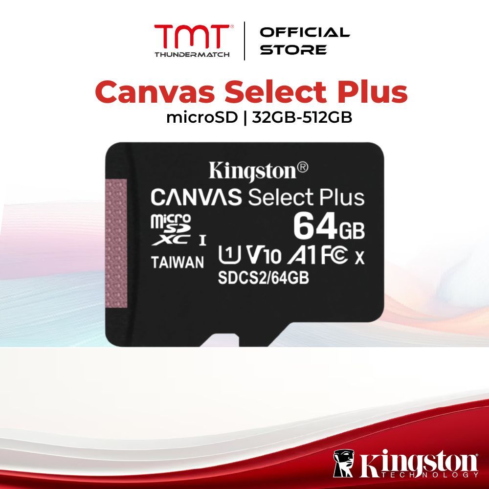 Kingston Genuine Canvas Select Plus microSD Memory Card SDCS2 (64GB/128GB/256GB) | Shopee Malaysia