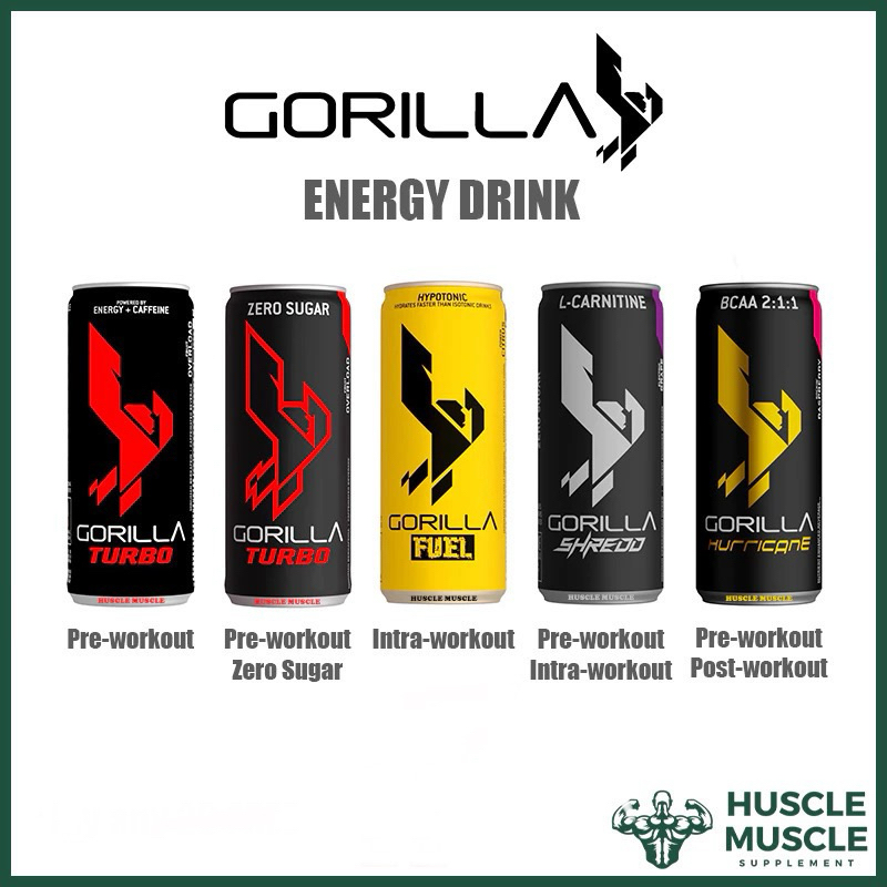 GORILLA ENERGY DRINK - Energy Booster | Hydration | Fat Burner | BCAA ...