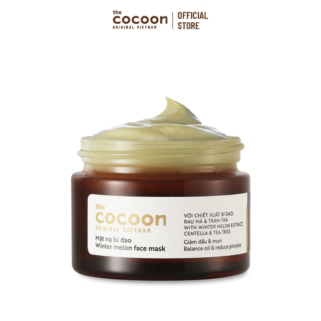 COCOON Winter Melon Face Mask - reduce excess oil, unclog pores ...