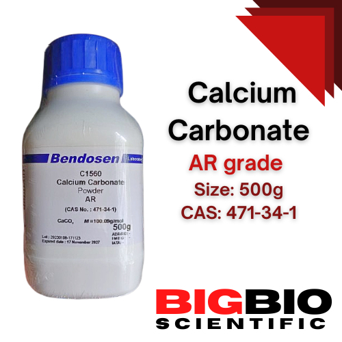 🔥 [Ready stock] Calcium Carbonate, Analytical reagent, 500g | Shopee ...