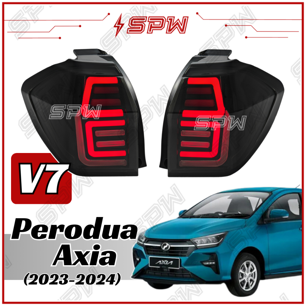 Perodua Axia (2023-2025) V7 Tail Lamp Tail Light DRL LED Daylight ...