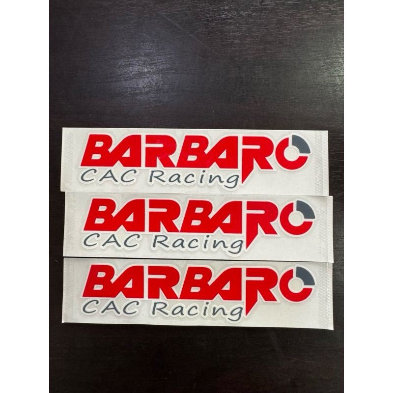 BARBARO CAC RACING STICKER (3PCS) | Shopee Malaysia