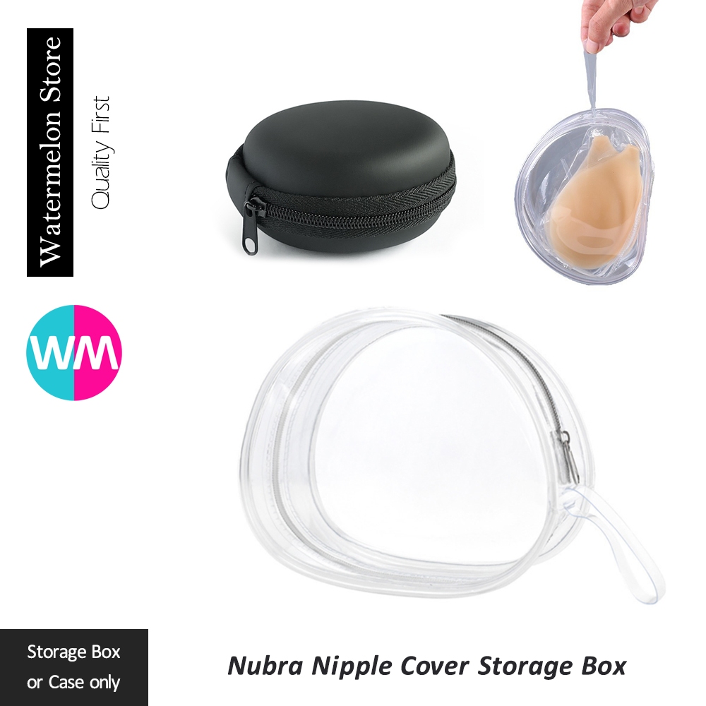 Nubra Nipple Cover Storage Box Case Bag PVC Zipper Bag 胸贴收纳盒 | Shopee ...