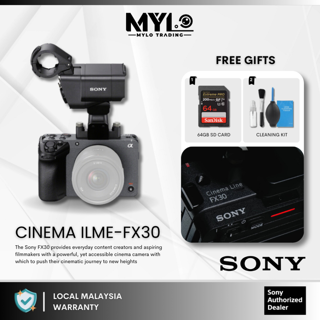 (READY STOCK) - Sony FX30 & FX-30 Digital Cinema Camera with XLR Handle ...