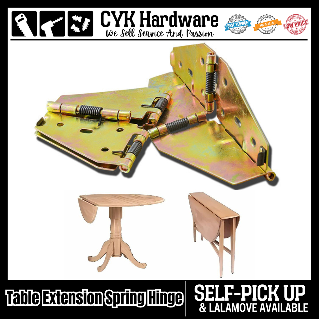 Heavy-Duty Table Extension Spring Hinge Leaf Support | Shopee Malaysia
