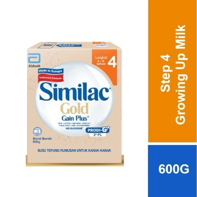 [No Box] Abbott Similac Gold Gain Plus Prodi-G 2'FL Langkah 4 Susu ...