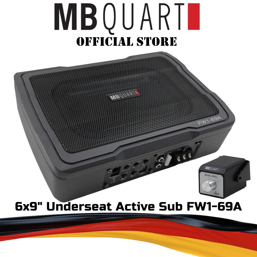 MB Quart 6x9" Under seat Active Subwoofer Underseat Active Sub FW1-69A ...