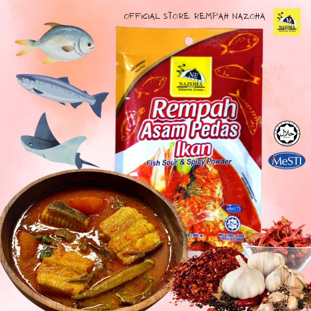 PES Rempah Asam Pedas Nazoha | Shopee Malaysia