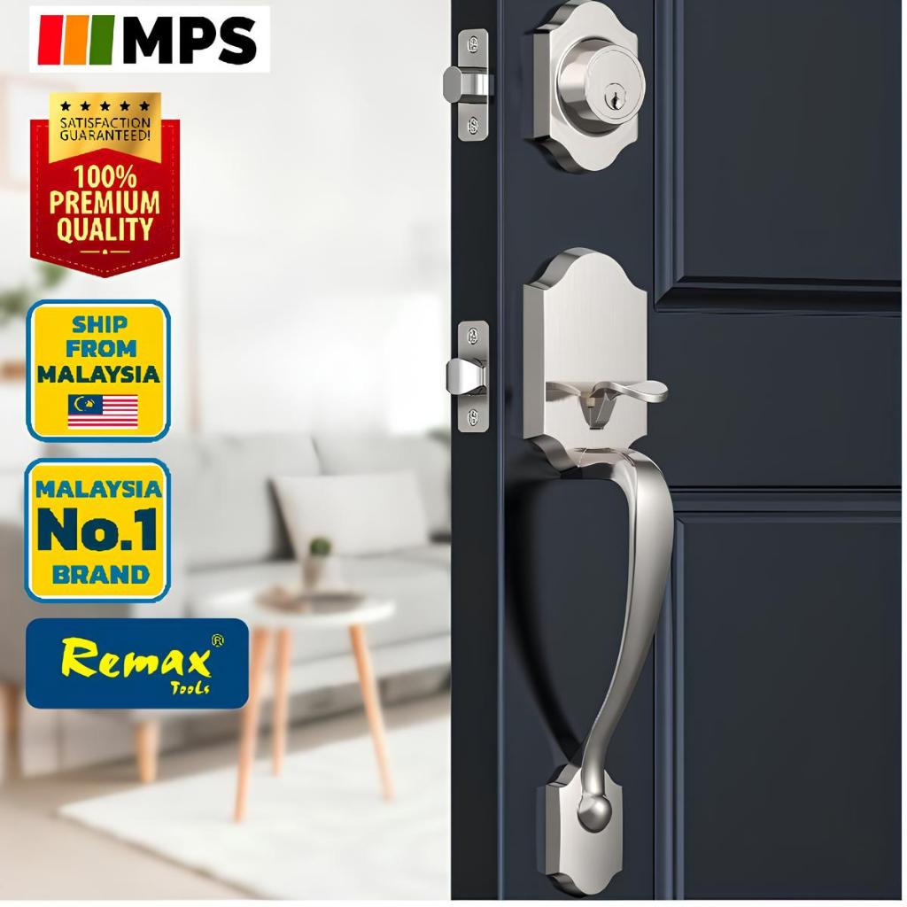 Remax Entrance Handle Door Lock Set Double Handle Lock Pintu Rumah ...
