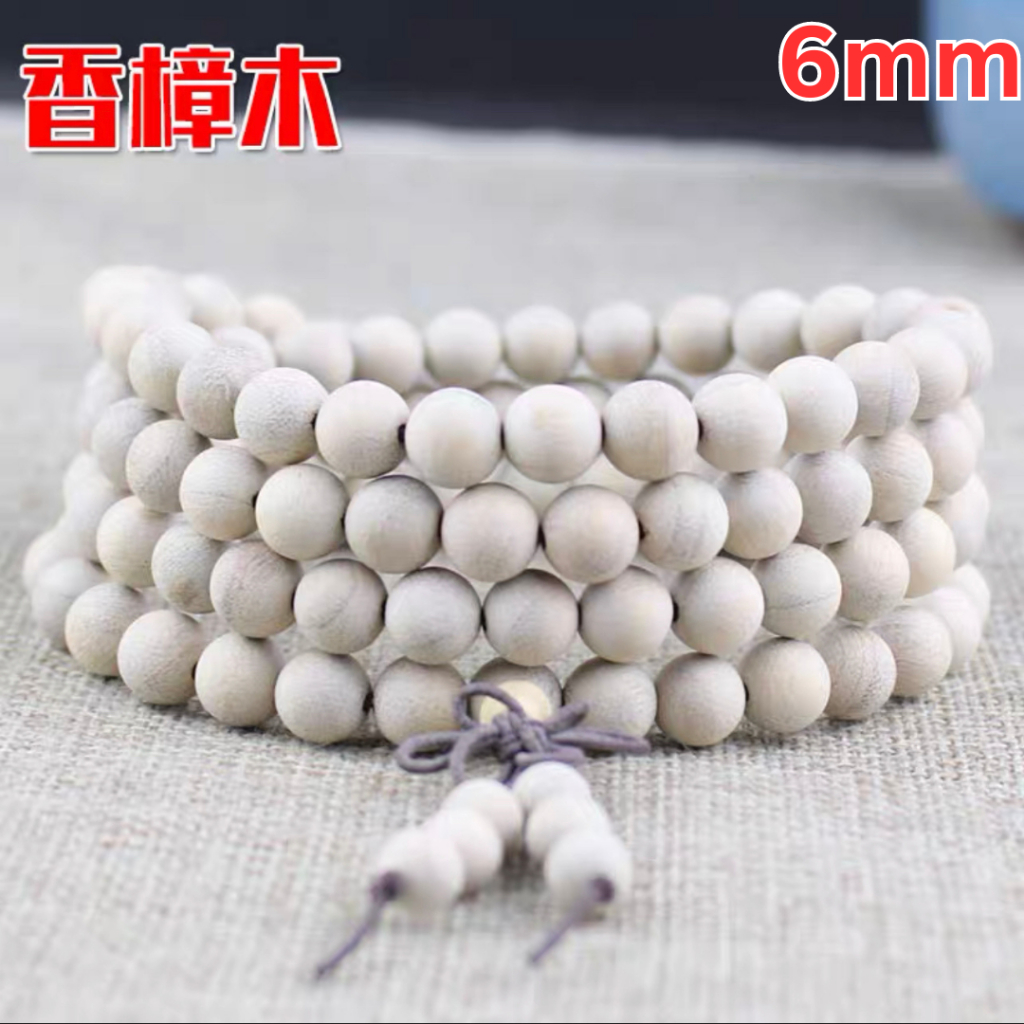 Gelang Kayu Manik Original Tasbih Kayu 108pcs Camphor Wood Chanting ...