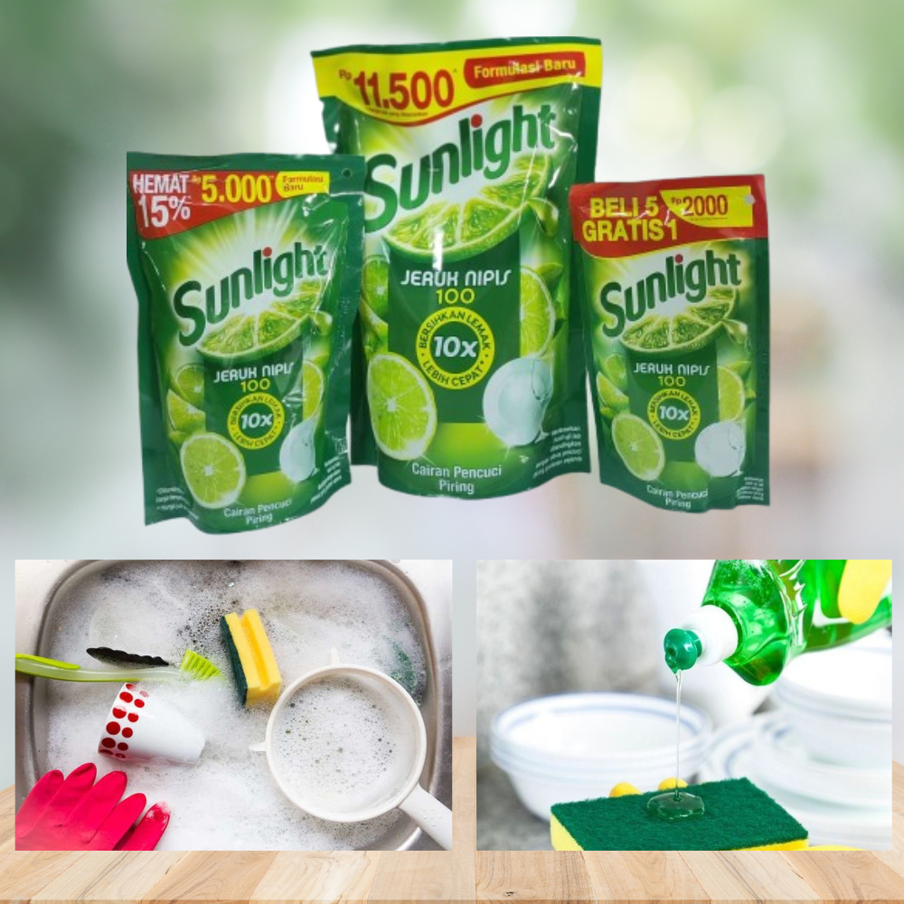 SUNLIGHT DISHWASH LIQUID JERUK NIPIS 90ml | Shopee Malaysia