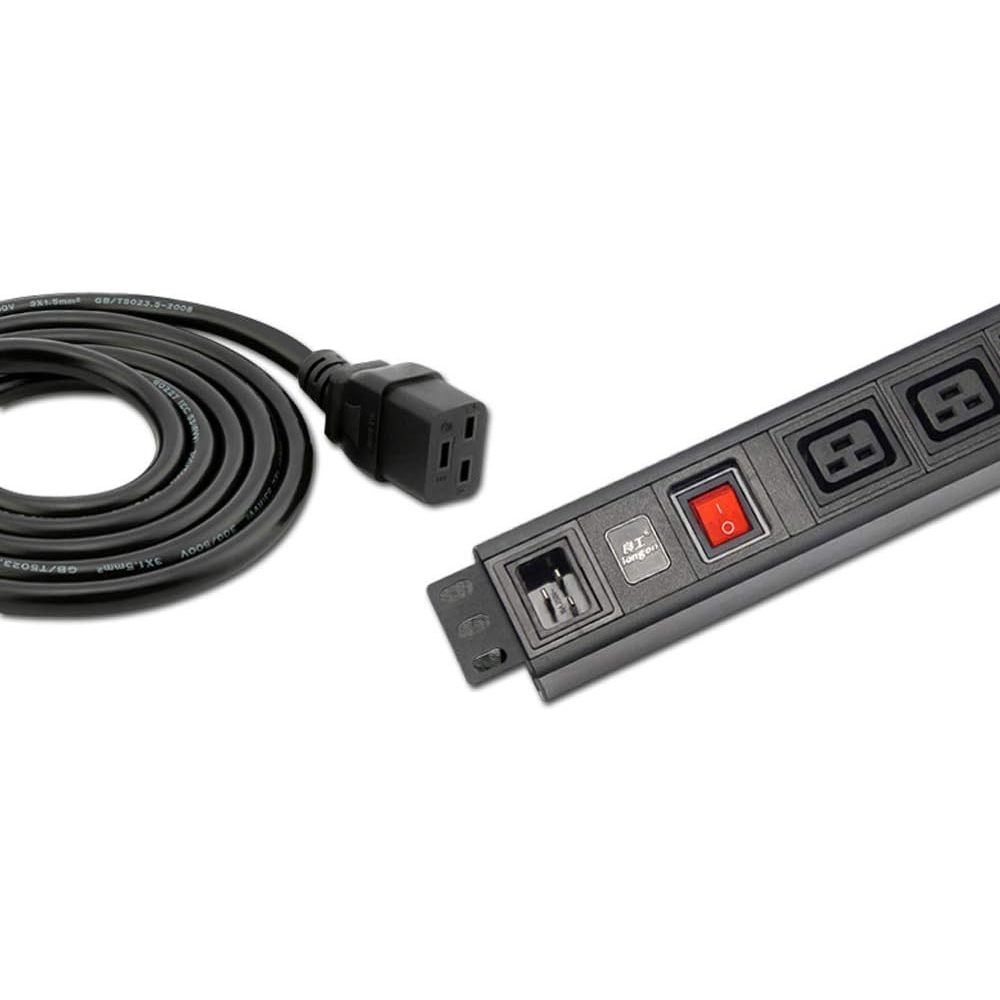Panamax 16A 3 Pin UK Plug to C19 Female Cable Power Cord UPS PDU Power ...