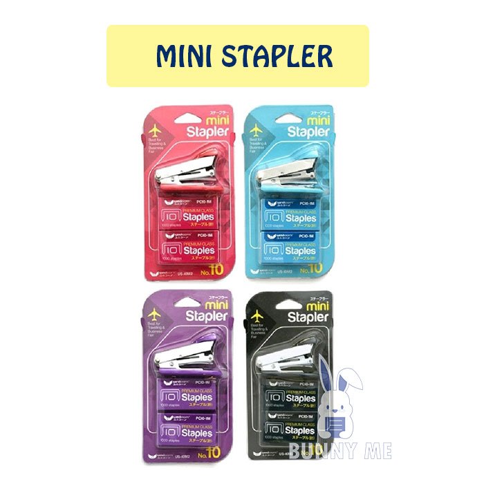 [BUNNY] Unicorn No.10 3-In-1 Mini Stapler Set USS-10M2 | Shopee Malaysia