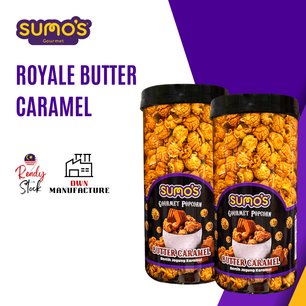 Sumo's Royale Popcorn BUTTER CARAMEL Combo HALAL | Shopee Malaysia