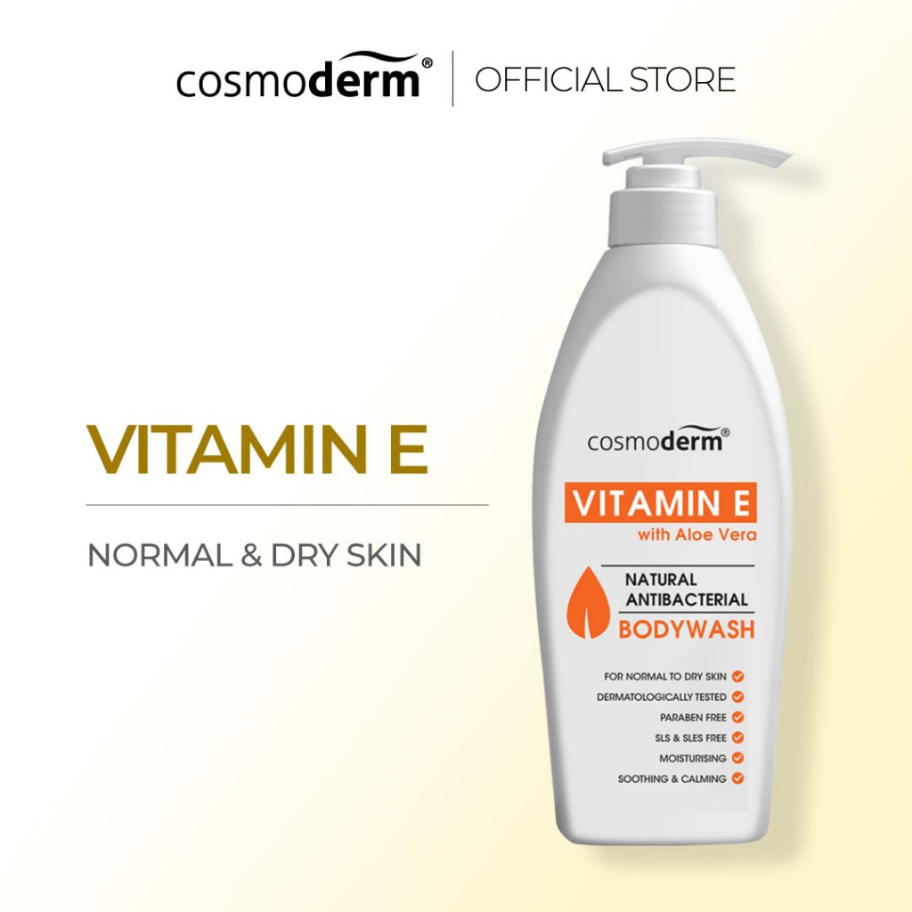 Cosmoderm Vitamin E with Aloe Vera Bodywash 500ml | Shopee Malaysia