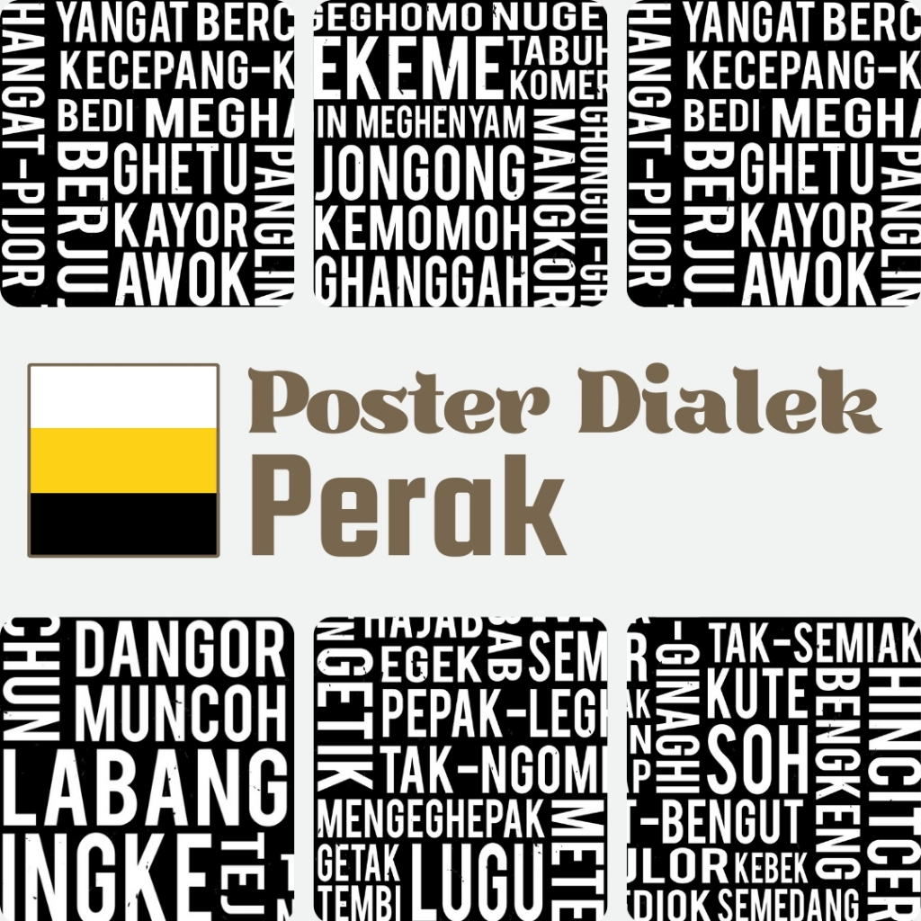 Poster Dialek Malaya - Perak 💥READY STOCK💥 In Malaysia | Shopee Malaysia