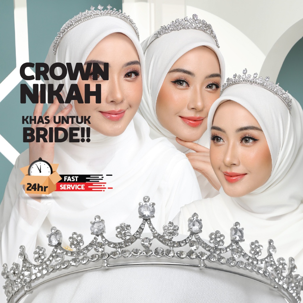 [CROWN NIKAH] Zirconia, Crown Rhinestone, Crown Tunang, Crown Nikah ...