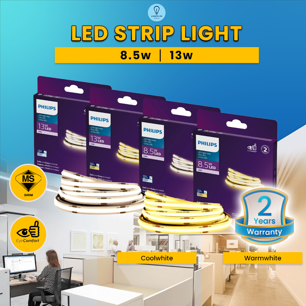 PHILIPS COB LED Strip Light 24V DC 5 Meter LS161 ( 3000K / 4000K ...