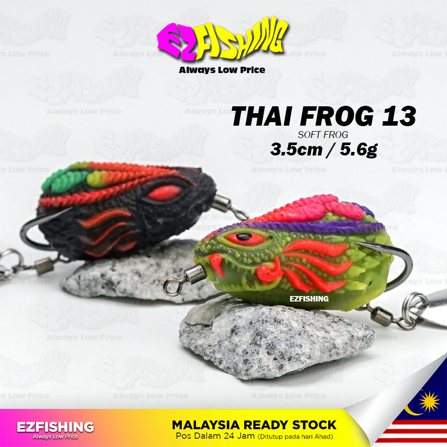 EZF Thai Frog 13 | 3.5cm 5.6g| Thailand Soft Rubber Frog Umpan Haruan ...