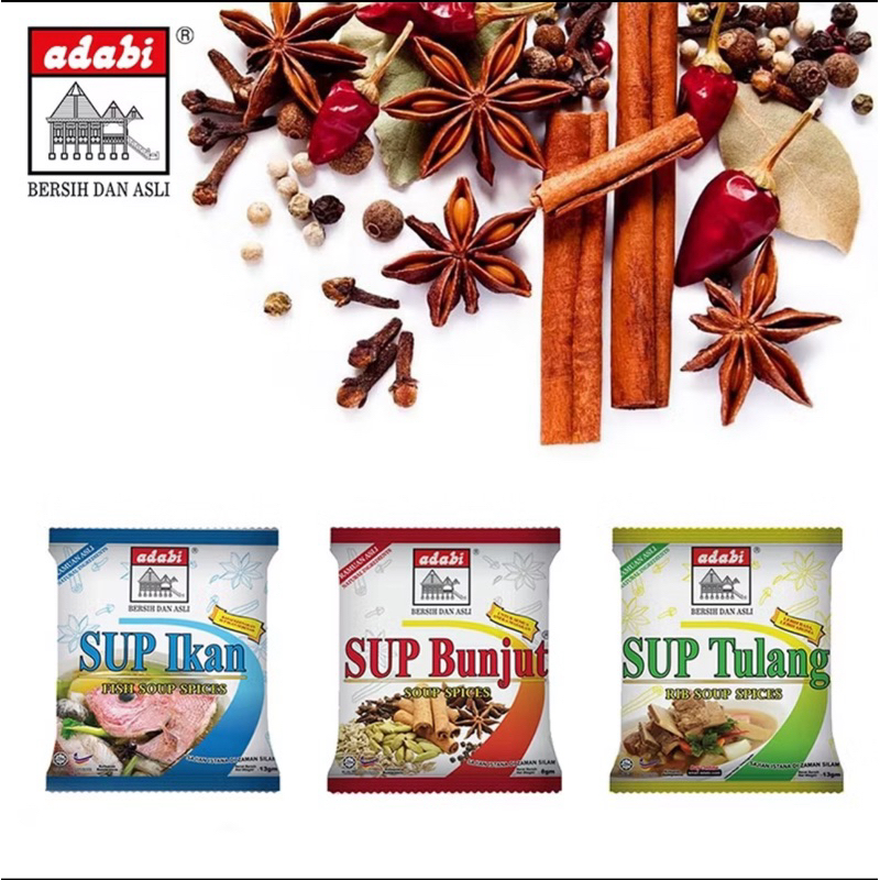 ADABI REMPAH SUP TULANG, SUP IKAN DAN SUP BUNJUT PAPAN | Shopee Malaysia