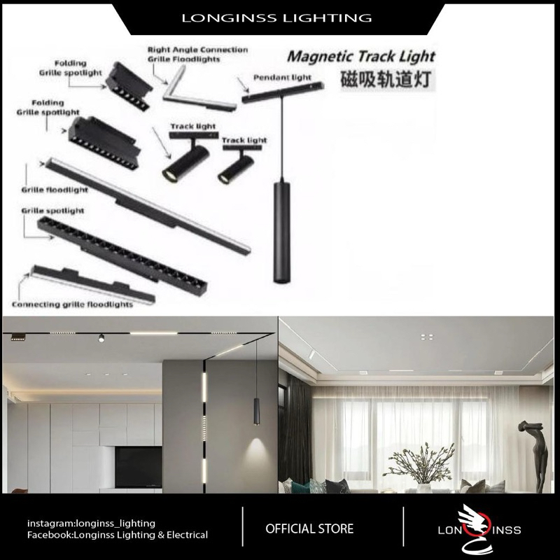 LED Magnetic Track Light Osram Chips 48v / Modern Track Light ...